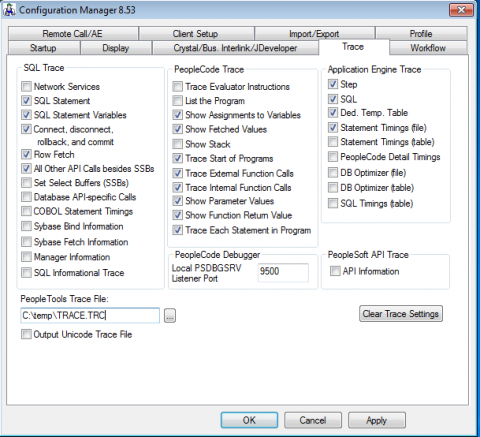 Application Engine - Part 3 - Tracing and TraceMagic - PeopleSoft ...