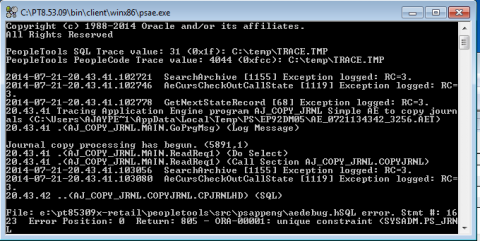 Application Engine - Part 3 - Tracing and TraceMagic - PeopleSoft ...